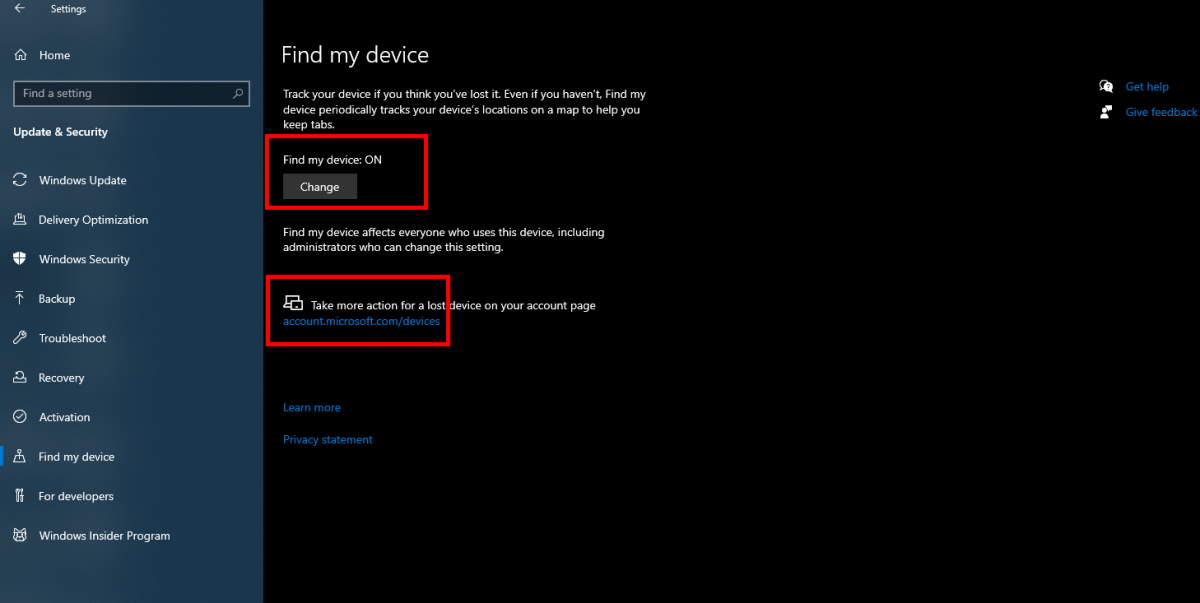 Windows 10: Find My Device opcija za lociranje izgubljenog uređaja